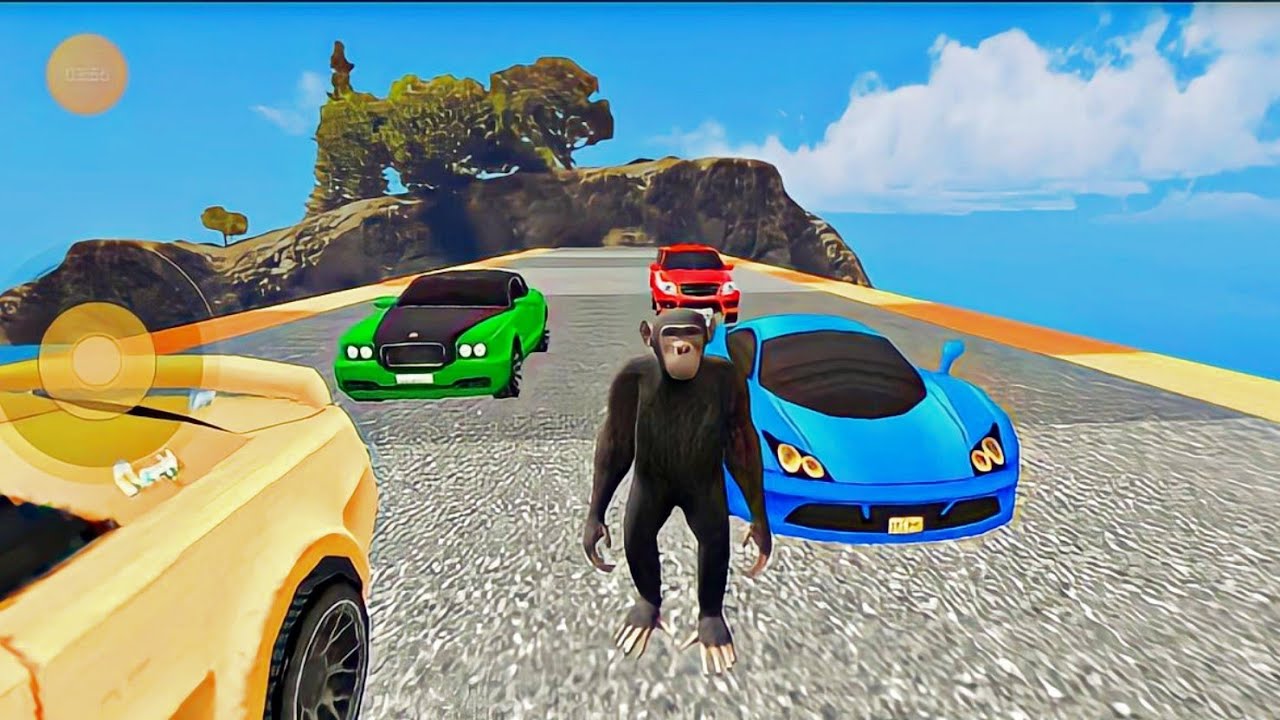 Monkey Car Ramps Gt Racing Car Stunt Game - Car Racing 3d games - Part ...
