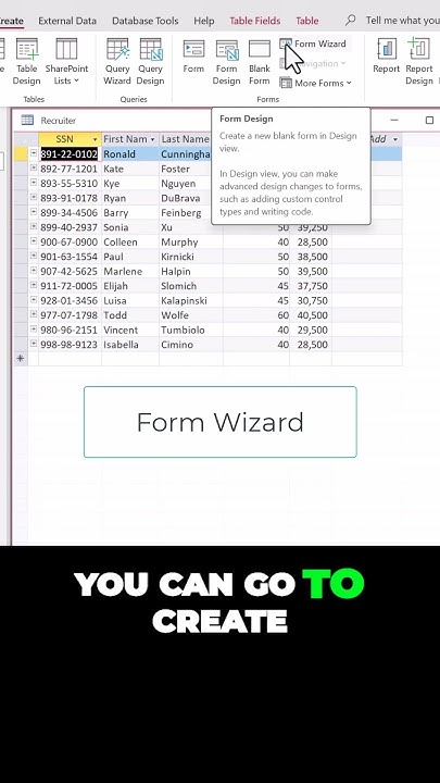 Create Custom Forms in Microsoft Access for Easy Data Management # ...