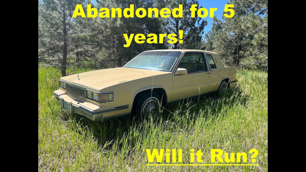 1986 Cadillac Field Find! Will it run? - YouTube