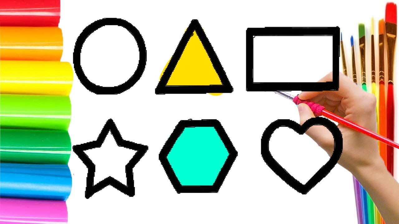 Bolalar uchun shakllar rasm chizish | Рисование фигур для детей ...