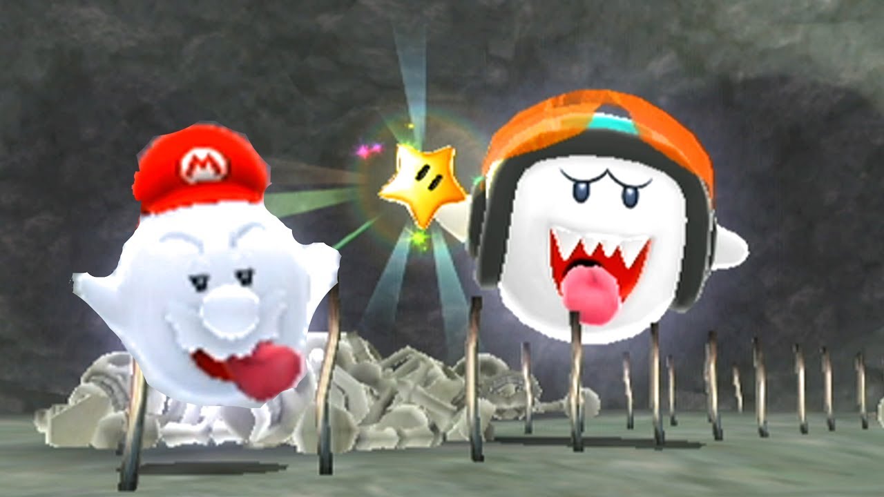 Super Mario Galaxy #38 Ghost Mario Defeats Spooky Speedster - All 121 ...