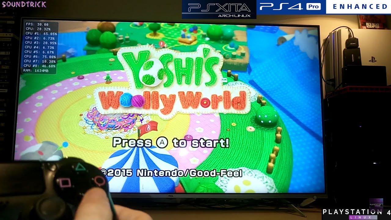 Yoshi's Woolly World on PS4 PRO 5.05 | Psxitarch Linux v2 | CEMU 1.15.8 ...