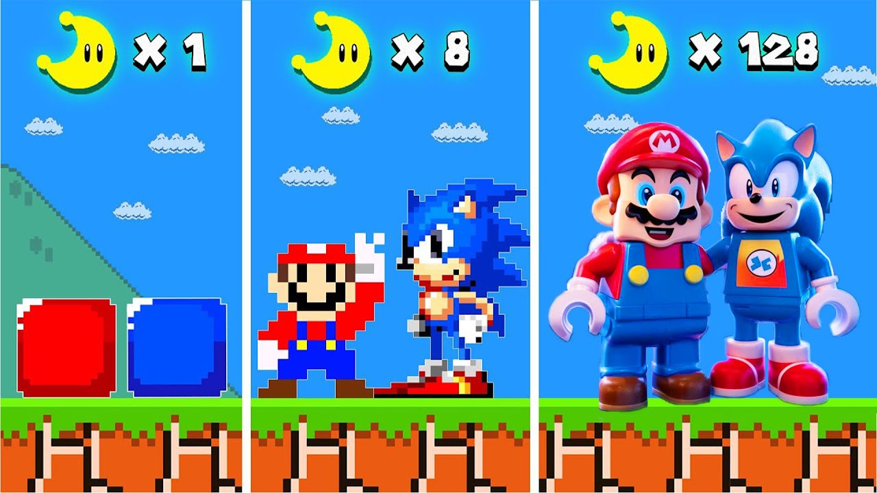 Super Mario Bros. Moon Makes Mario and Sonic Turn To REALISTIC - YouTube