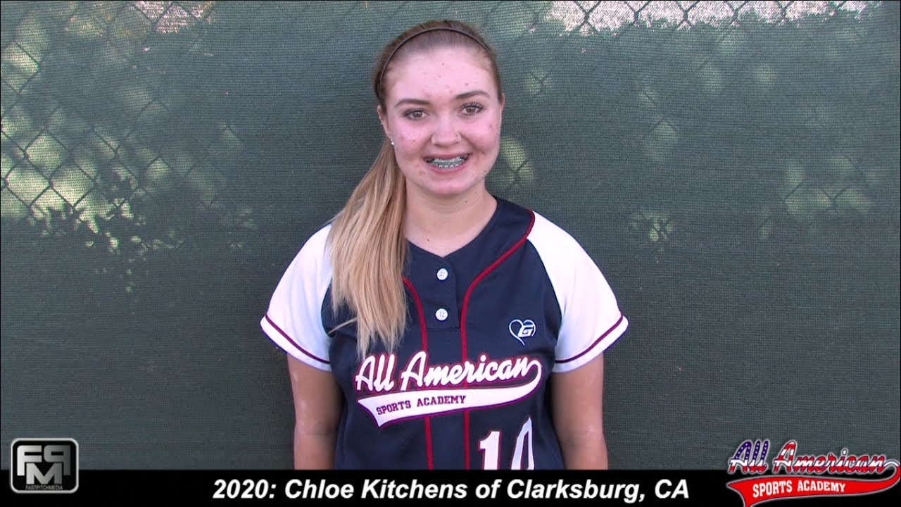 2020 Chloe Kitchens Catching Softball Skills Video - AASA Capps - YouTube
