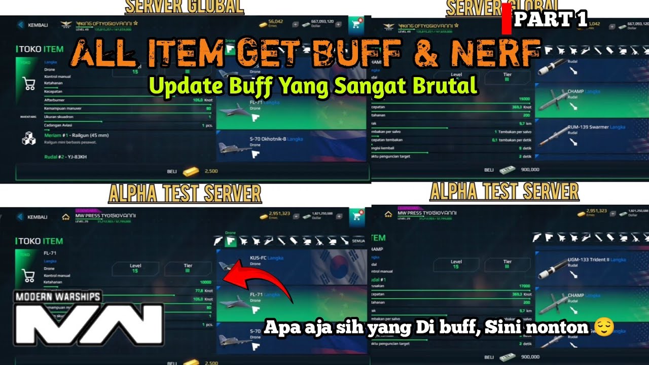 All Item Get BUFF & NERF - X-51 Kena Nerf Jir - Massive BUFF Yang ...