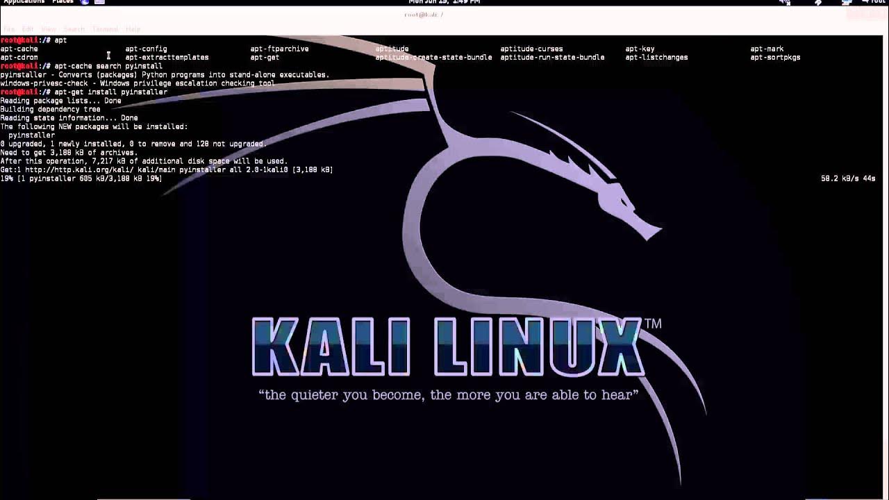 How to install PyInstaller in kali linux tutorial - YouTube