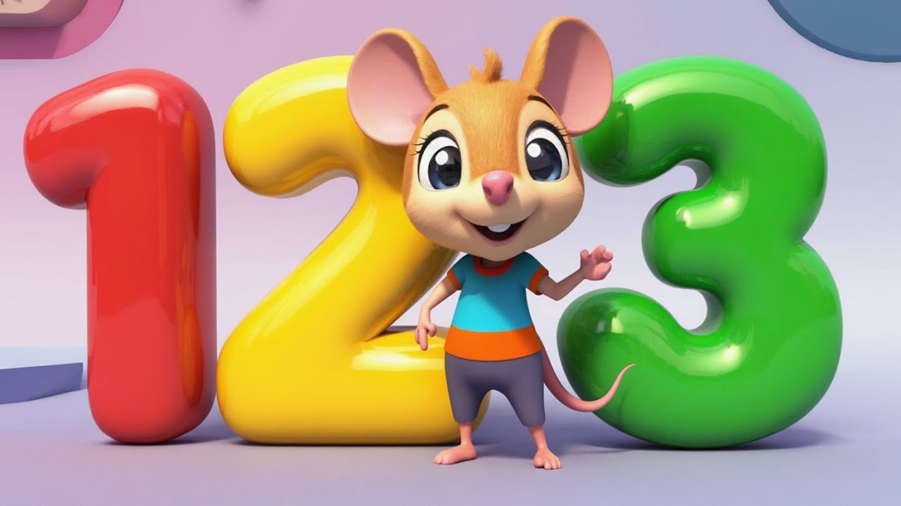 Canción Infantil de los Números 123 Aventura de Queso y Ratones - YouTube