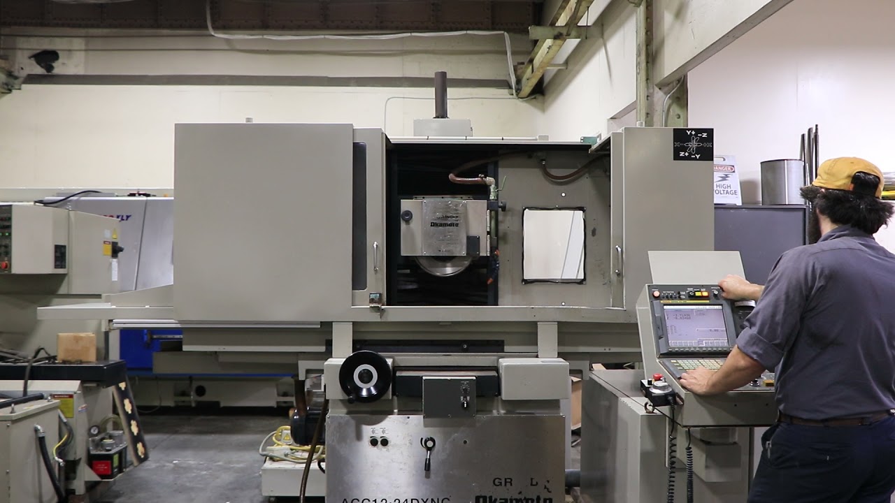 12" X 24" OKAMOTO "HIGH-PRECISION" CNC PROFILE SURFACE GRINDER - YouTube