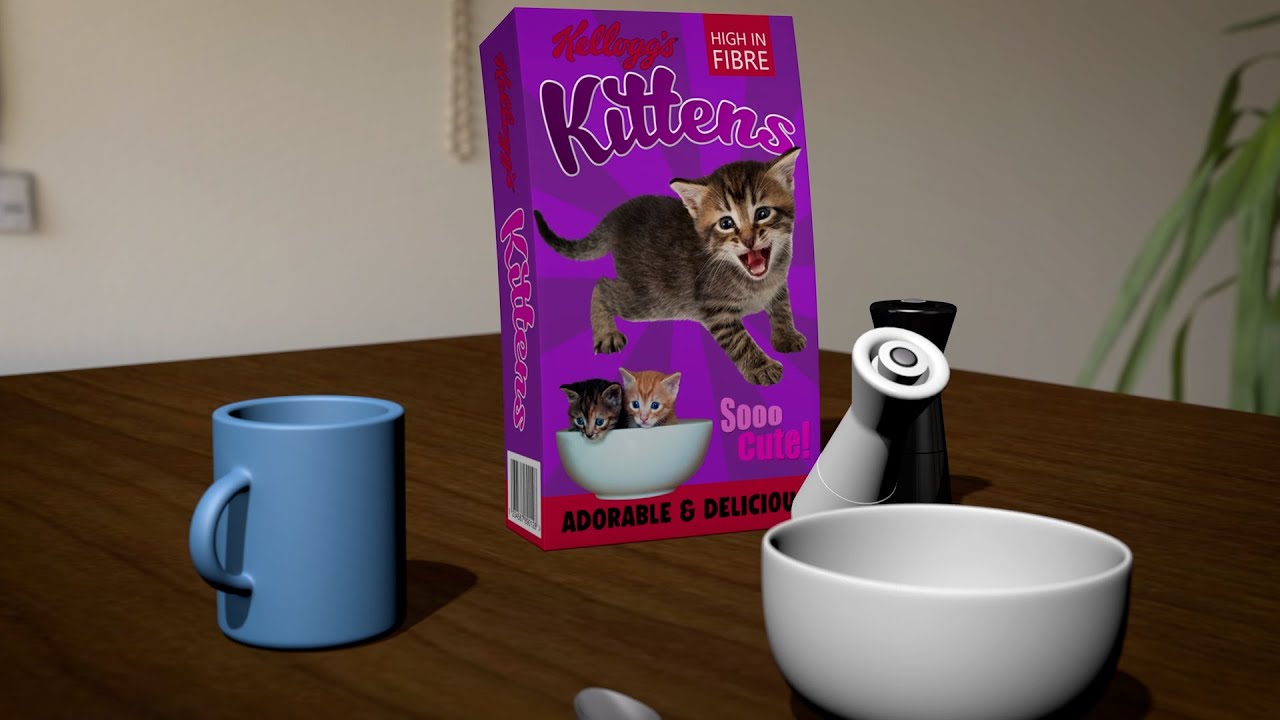 Cereal Box UV wrap and animation - YouTube