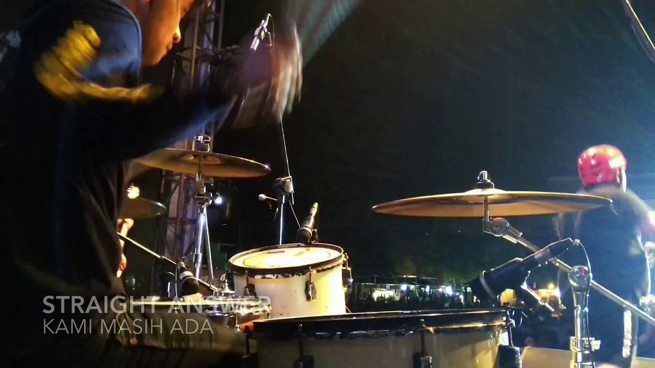 [Drumcam] Straight Answer live at Lapangan Jayabaya Kediri - YouTube