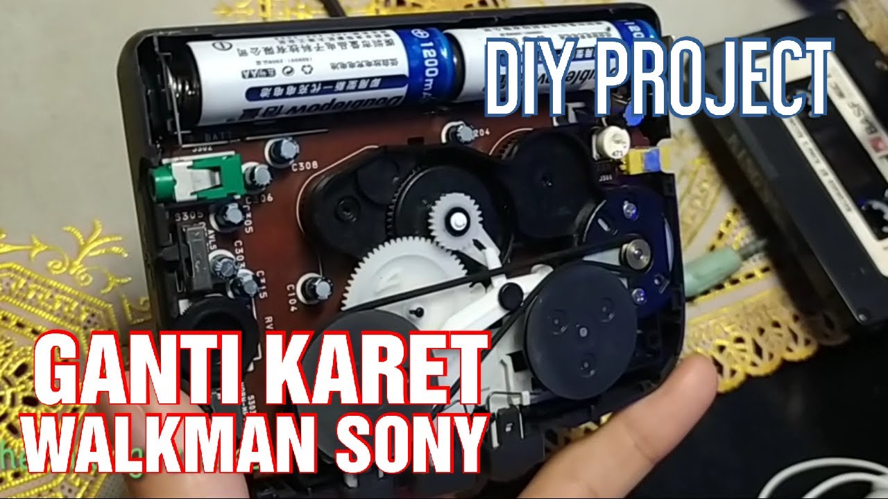 CARA GANTI KARET WALKMAN SONY - BELT REPLACEMENT SONY WALKMAN - DIY ...