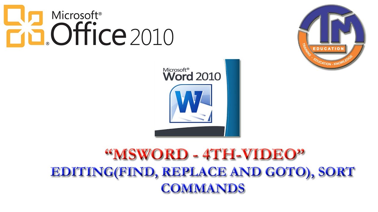 MSWORD 4TH VIDEO - YouTube