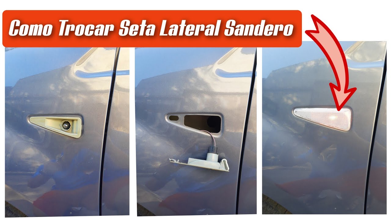 Como Trocar Seta Lateral Renault Sandero - YouTube