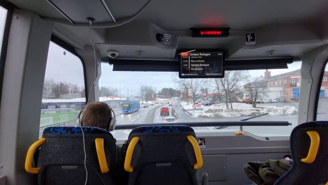 Sweden Stockholm-Bus Ride| With Sl Bus 676|From Norrtälje To Rösta ...