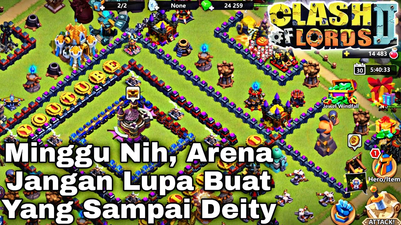 Clash of Lords 2 Guild Castle - Arena & Hero Trial [Indonesia] - YouTube