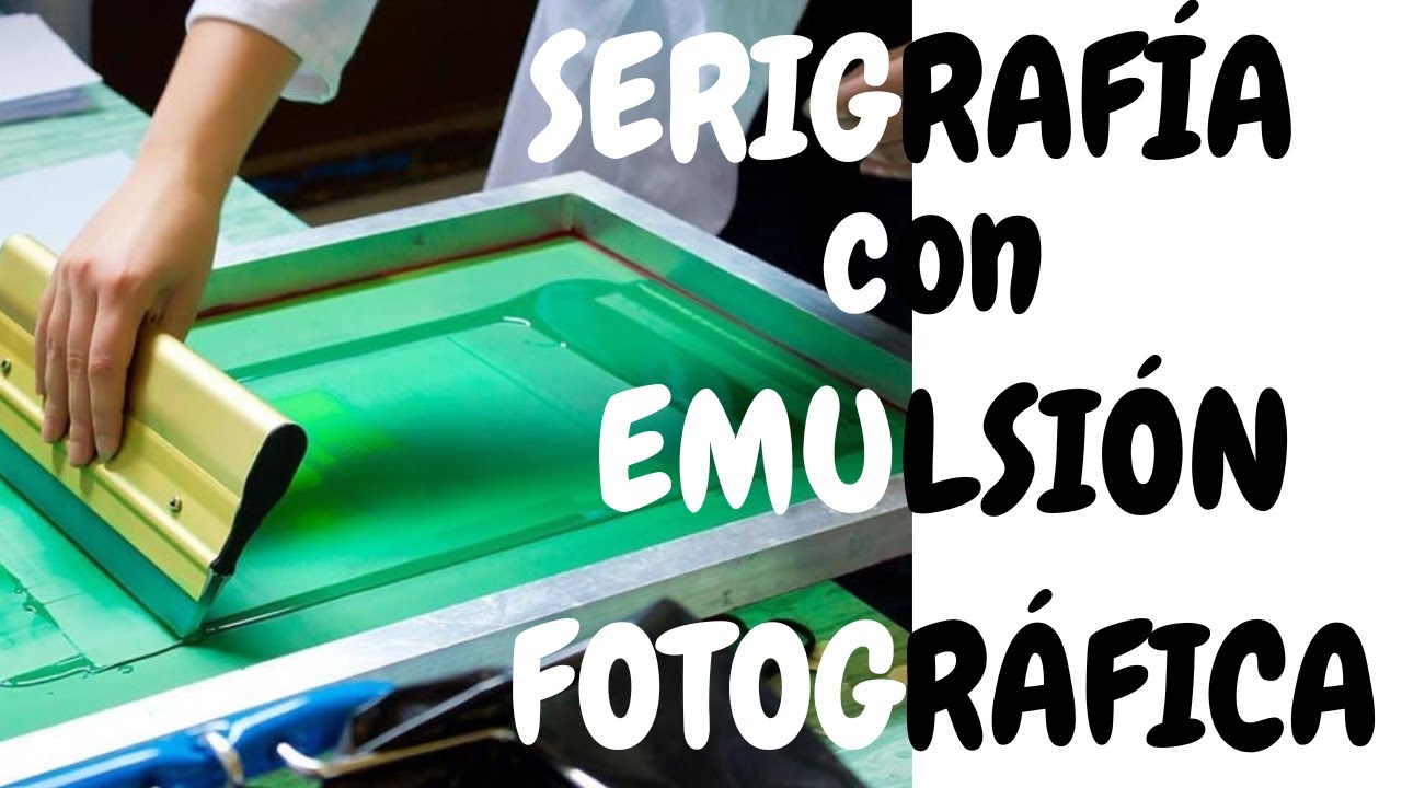 🎨 Serigrafía con Emulsión Fotográfica: Paso a Paso 🖌️ - YouTube
