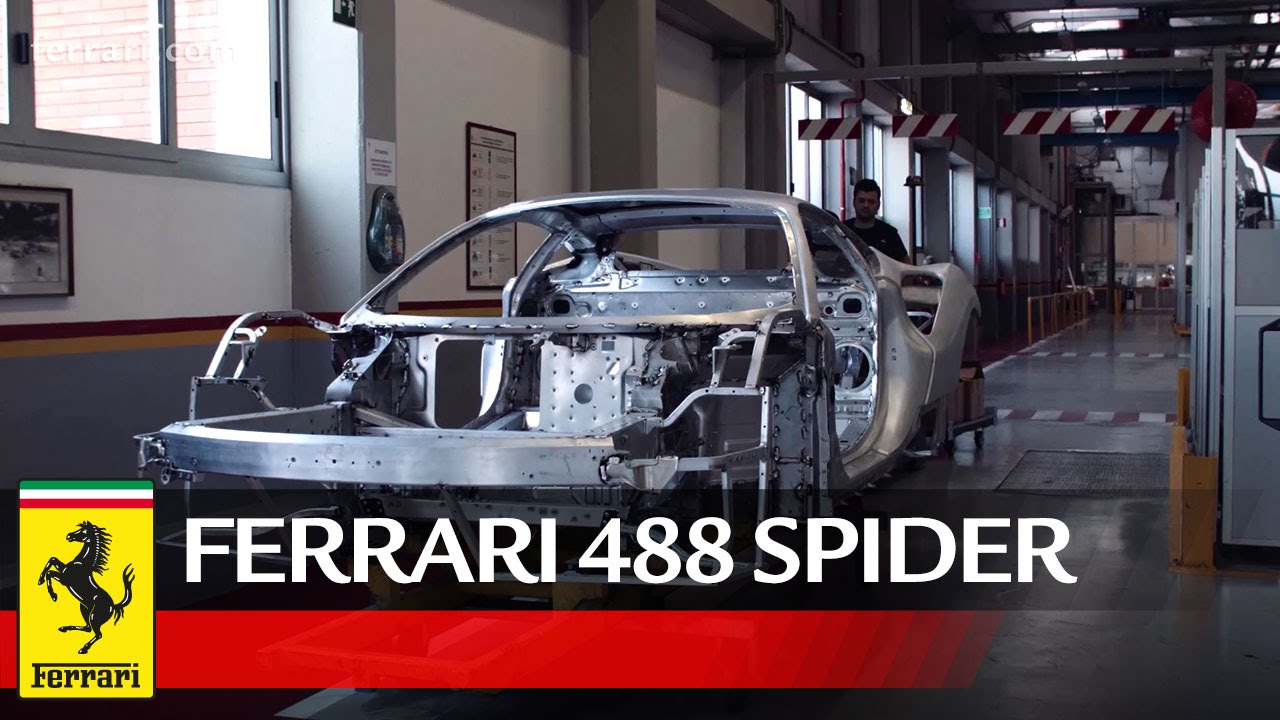 Ferrari 488 Spider - Focus on bodywork - YouTube