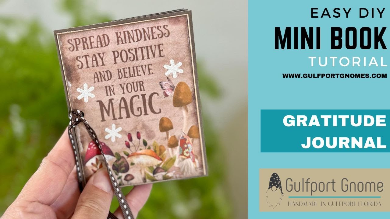 Mini DIY Gratitude Journal using Cardstock & Lined Paper! - YouTube