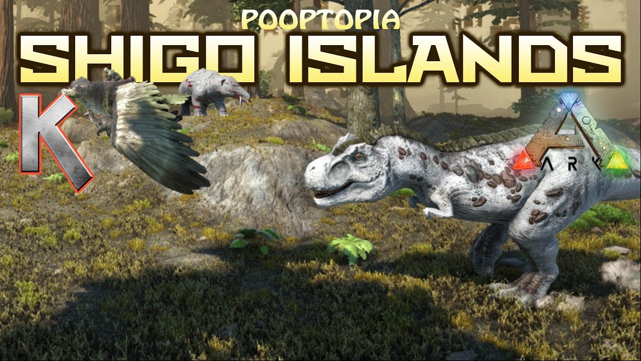 Ark: Survival Evolved - Feathers & Teeth S4E23 Pooptopia Shigo Islands ...