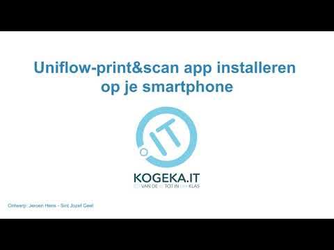 Uniflow Online Print&scan - app installeren op je smartphone. - YouTube
