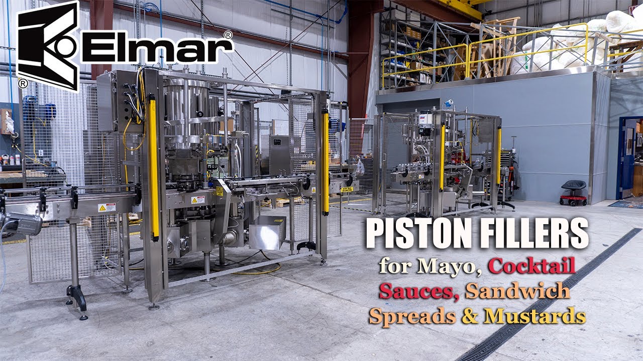 Elmar Piston Bottom Filler- 7 Filling Stations for Mayo, Cocktail ...
