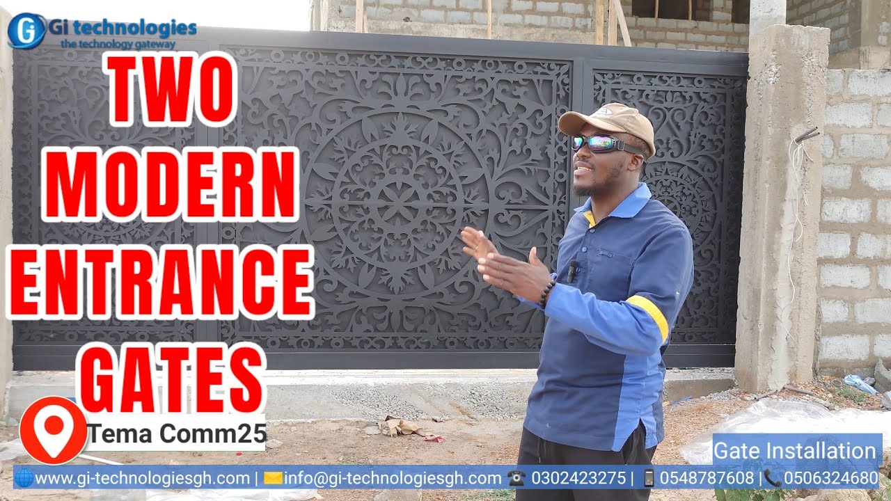 Two Modern Gate Installation at Tema Comm25 #gateinghana #gate # ...