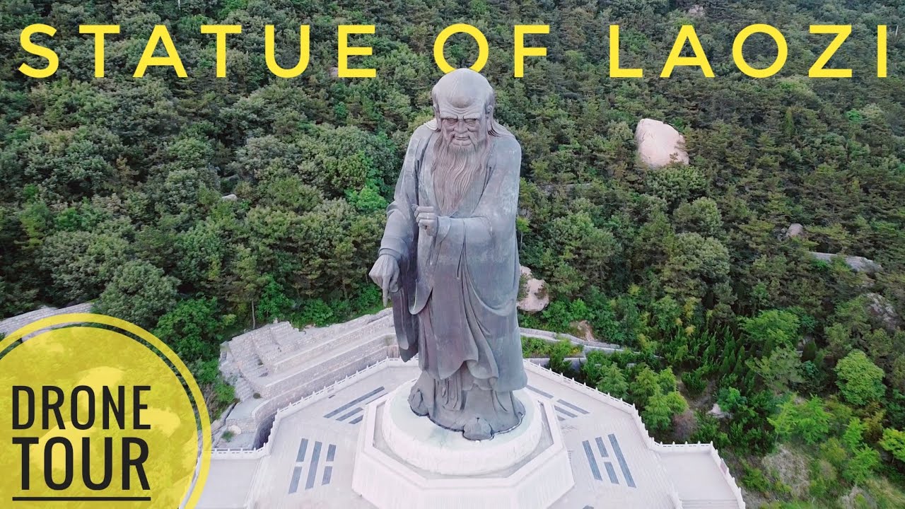 Statue of Laozi | Drone Tour | Qingdao China 4K - YouTube