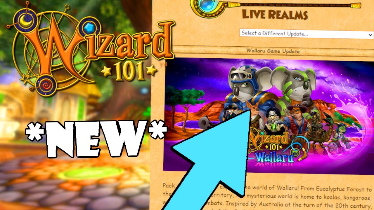 Wizard101 Just Dropped The LIVE REALM Wallaru Patch Notes! - YouTube