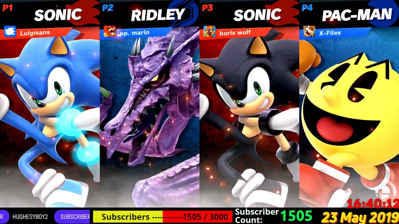 2v2 Sonic & Shadow vs Ridley & Pac-Man - YouTube