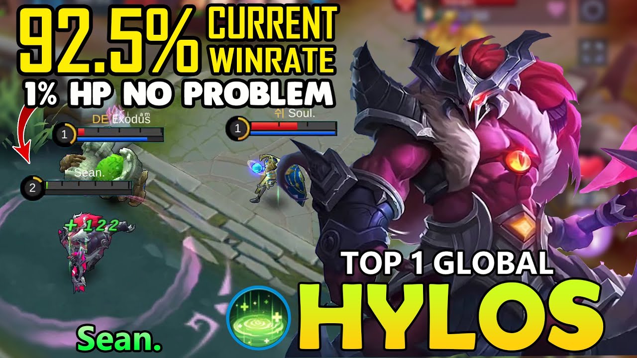 92 5% WINRATE!!HYLOS BEST BUILD 2020 - TOP 1 GLOBAL HYLOS GAMEPLAY S17 ...