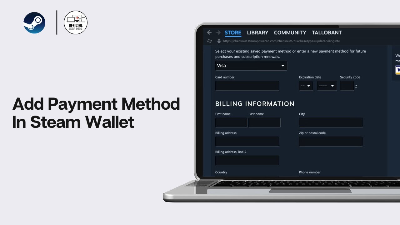 How To Add Payment Method In Steam Wallet? (2024) - YouTube