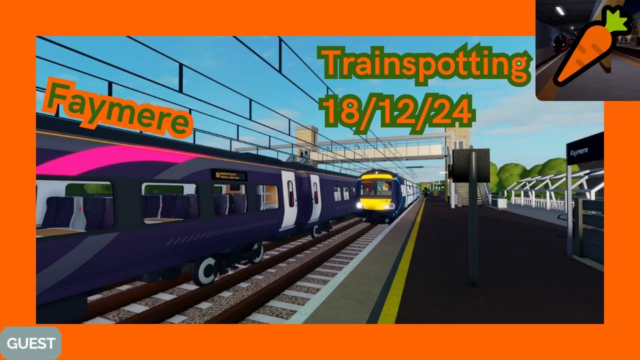 Trains at Faymere | 18/12/24 | Stepford County Railway - YouTube