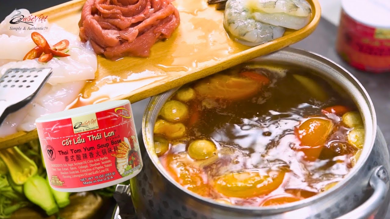 The EASIEST, AT-HOME 30 Minute Thai Tom Yum Hot Pot | Made with Quốc ...