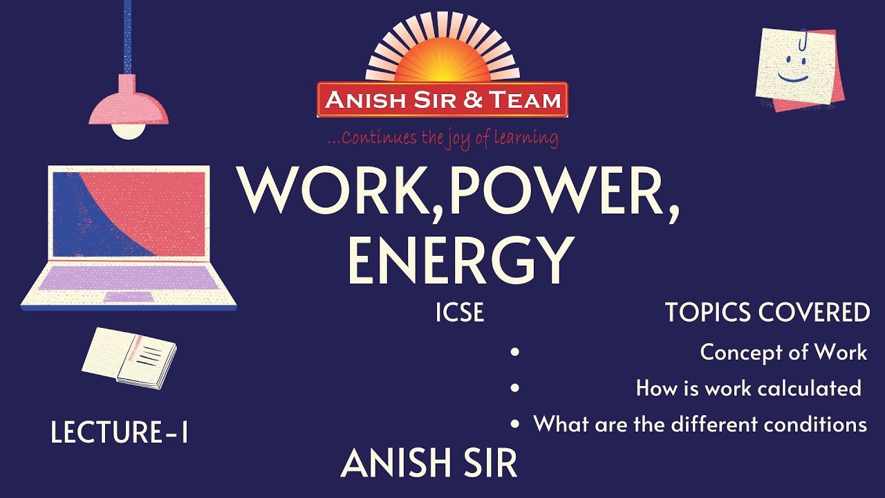 CONCEPT OF WORK IN PHYSICS - ICSE - YouTube