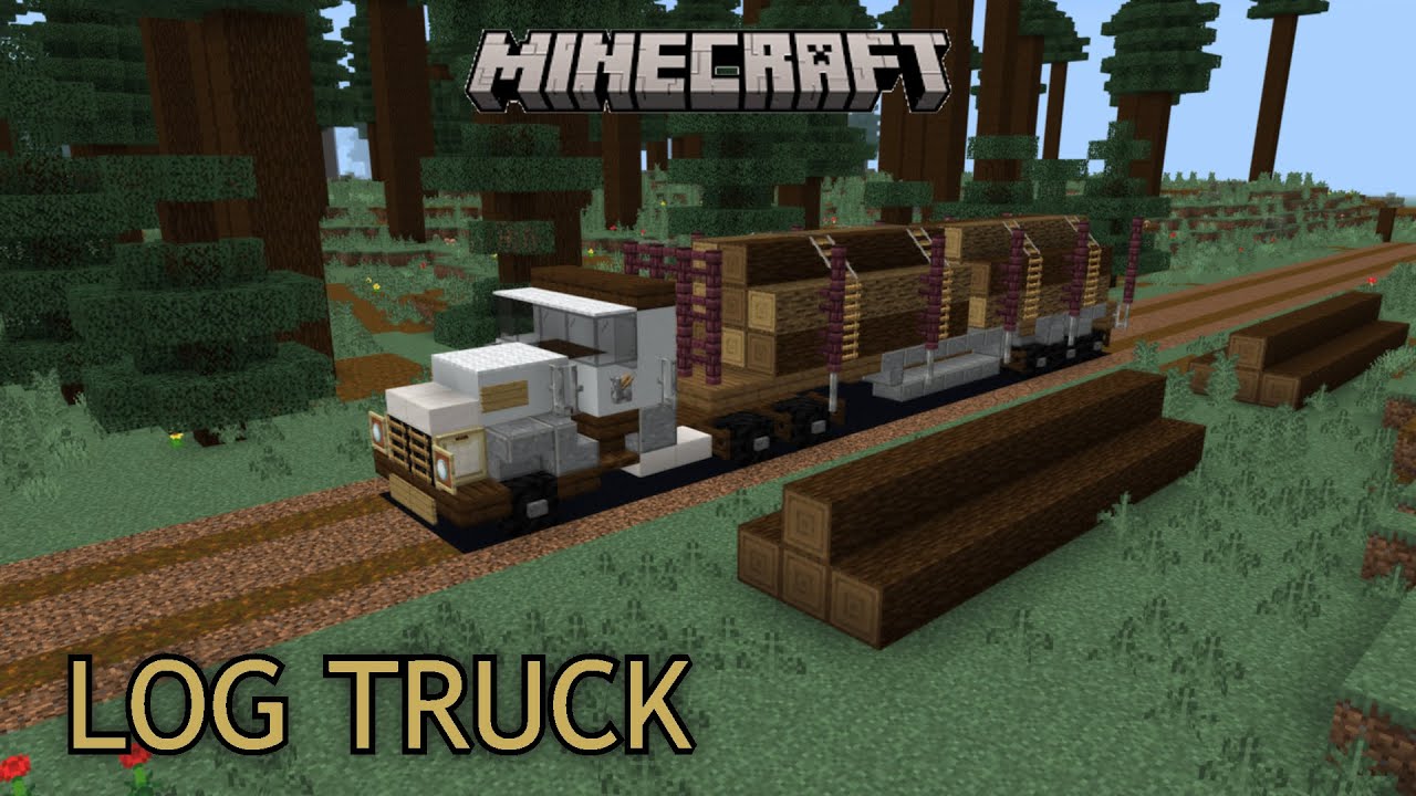 Minecraft: Log Truck | Tutorial - YouTube