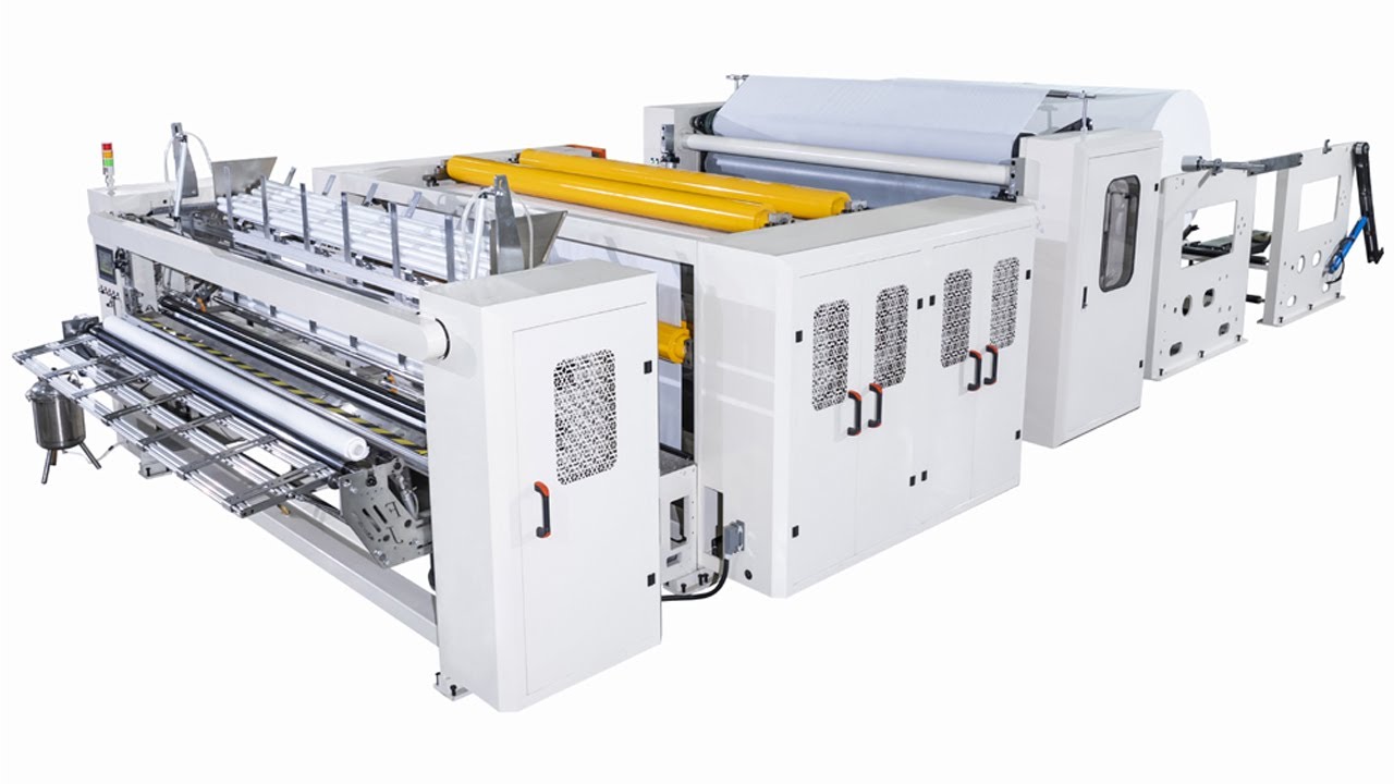 How to operate automatic glue lamination toilet paper perforating ...
