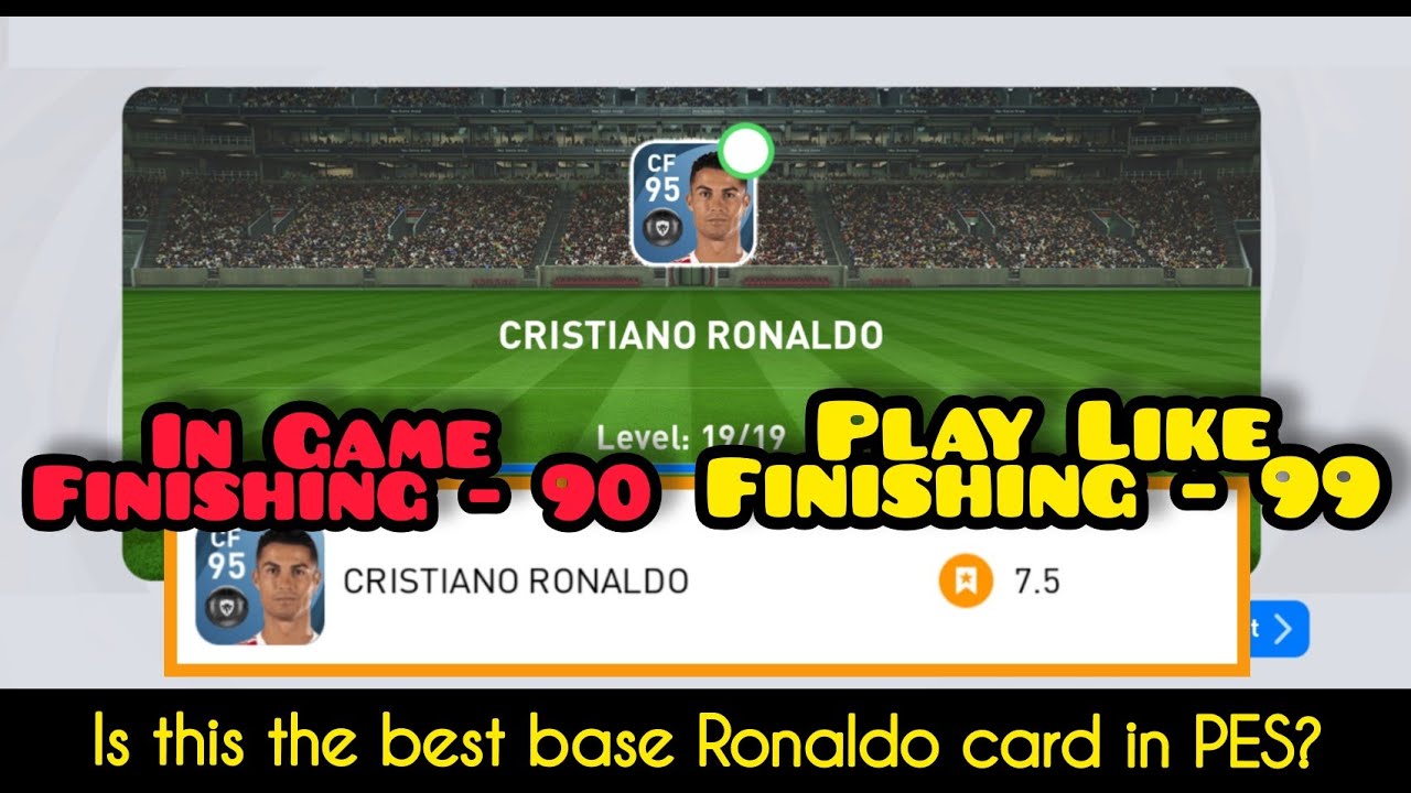 GAMEPLAY OF NEW CRISTIANO RONALDO CARD IN PES 2021 MOBILE V5.6.0 UPDATE ...