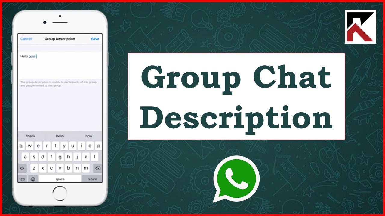 How To Add Group Chat Description On WhatsApp iPhone - YouTube