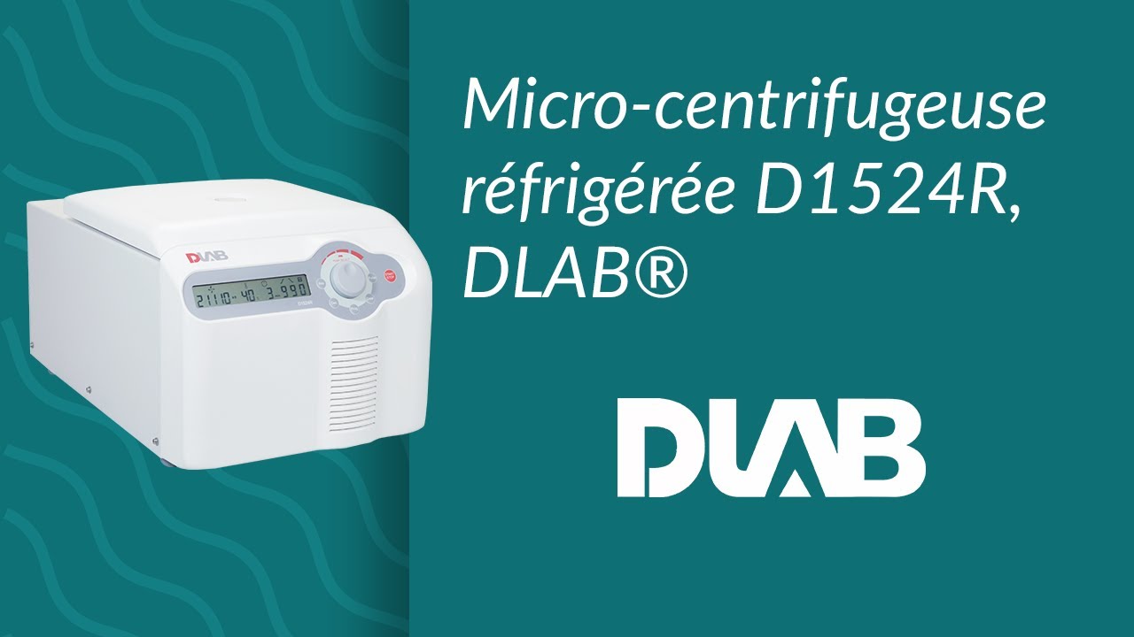 Micro-centrifugeuse réfrigérée D1524R, DLAB® - YouTube