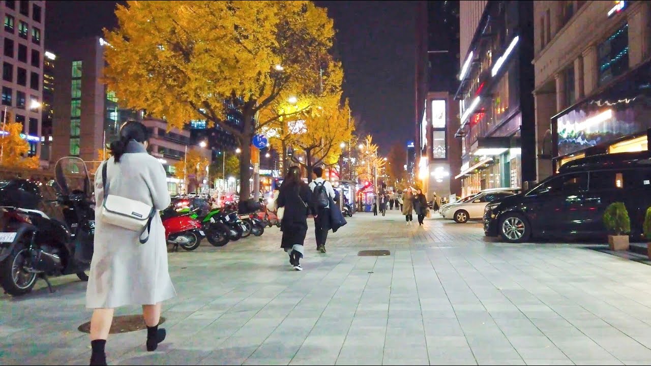[4K] Walk Cheongdam to Garosugil Gangnam main street view│Seoul, Korea ...