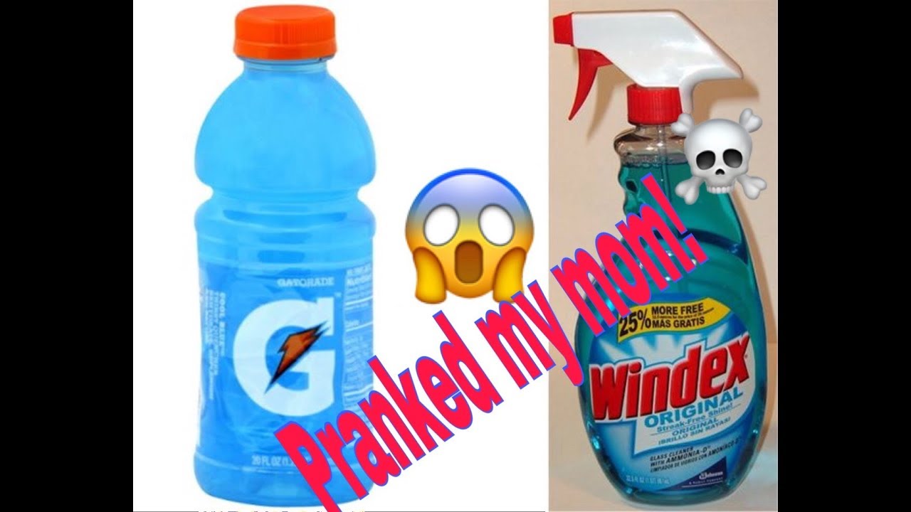 Gatorade in windex prank on mom*crazy reaction * - YouTube