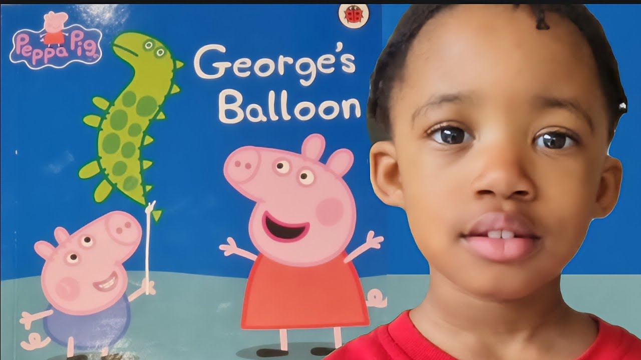 George's Balloon | Peppa Pig Read Aloud Book For Kids - YouTube