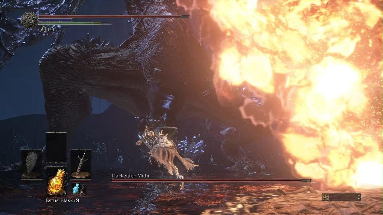DARK SOULS III Midir boss fight - YouTube