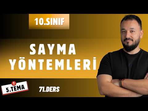 10.Sınıf Matematik | Sayma Yöntemleri | 5.TEMA | 71.Ders | Maarif Model