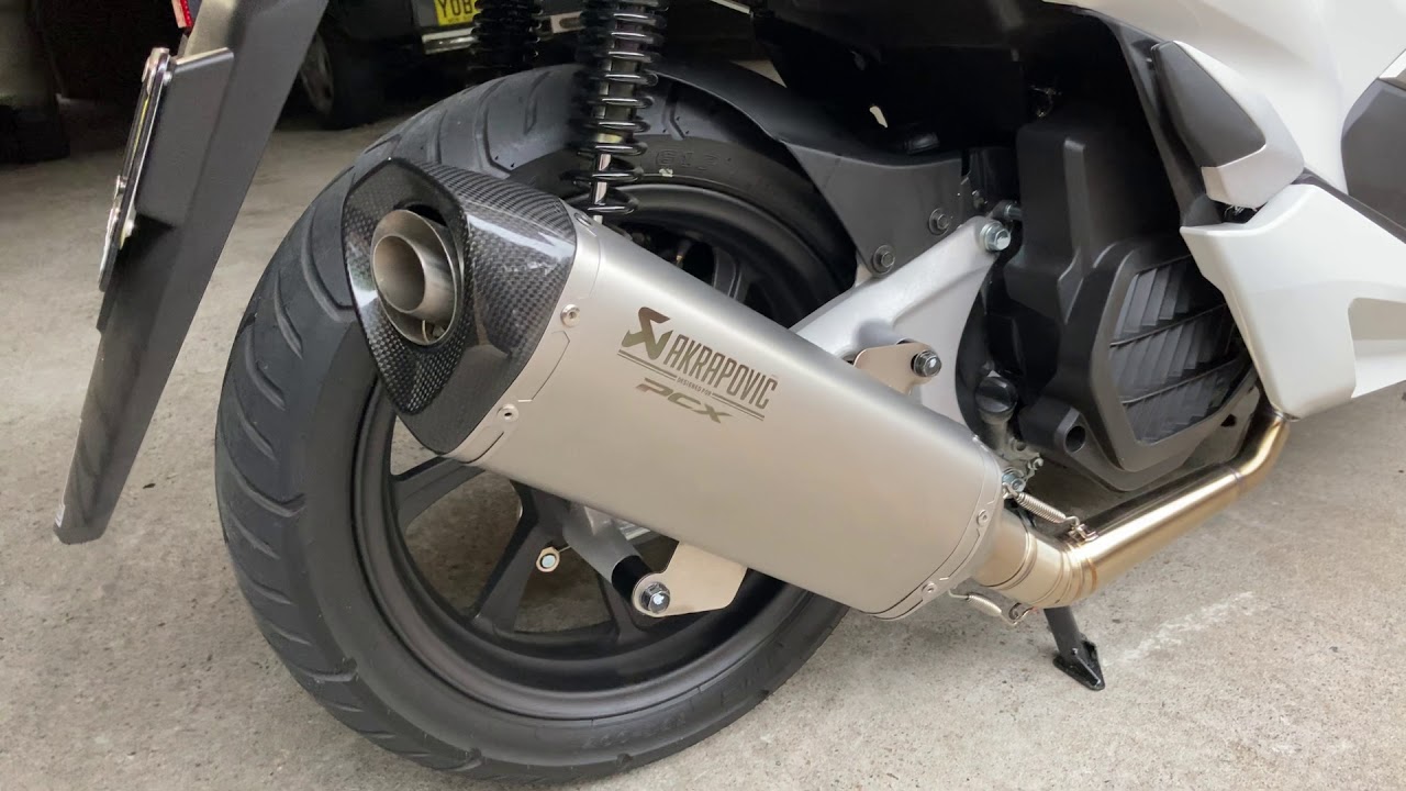 HONDA PCX 150 2020 AKRAPOVIC PCX EXHAUST - YouTube