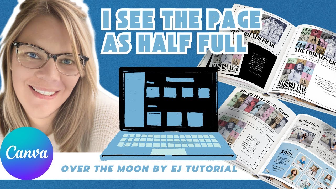 Half Page Yearbook Ad Template Tutorial - YouTube