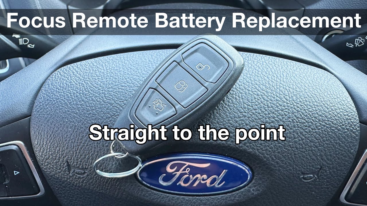Best Video - How to change ford keyless remote battery focus 2018 - YouTube