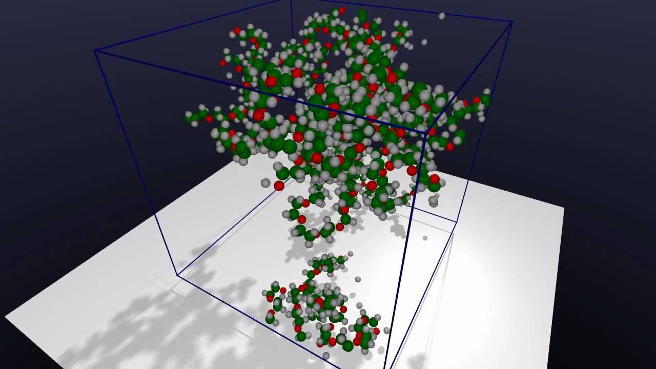 Simulations of polymer blend (HD) - YouTube