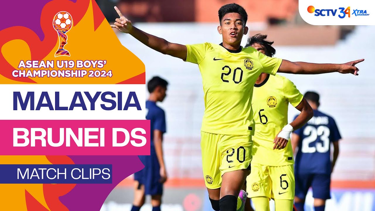 Malaysia vs Brunei DS - Match Clips | Asean Boys Championship U19 2024 - YouTube