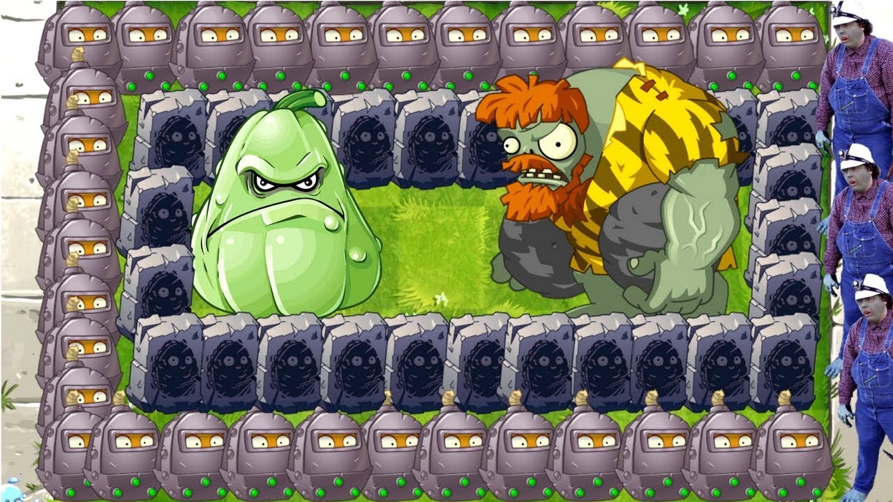 Plants vs Zombies KING Squash Strategy in Plantas Contra Zombies 2 ...